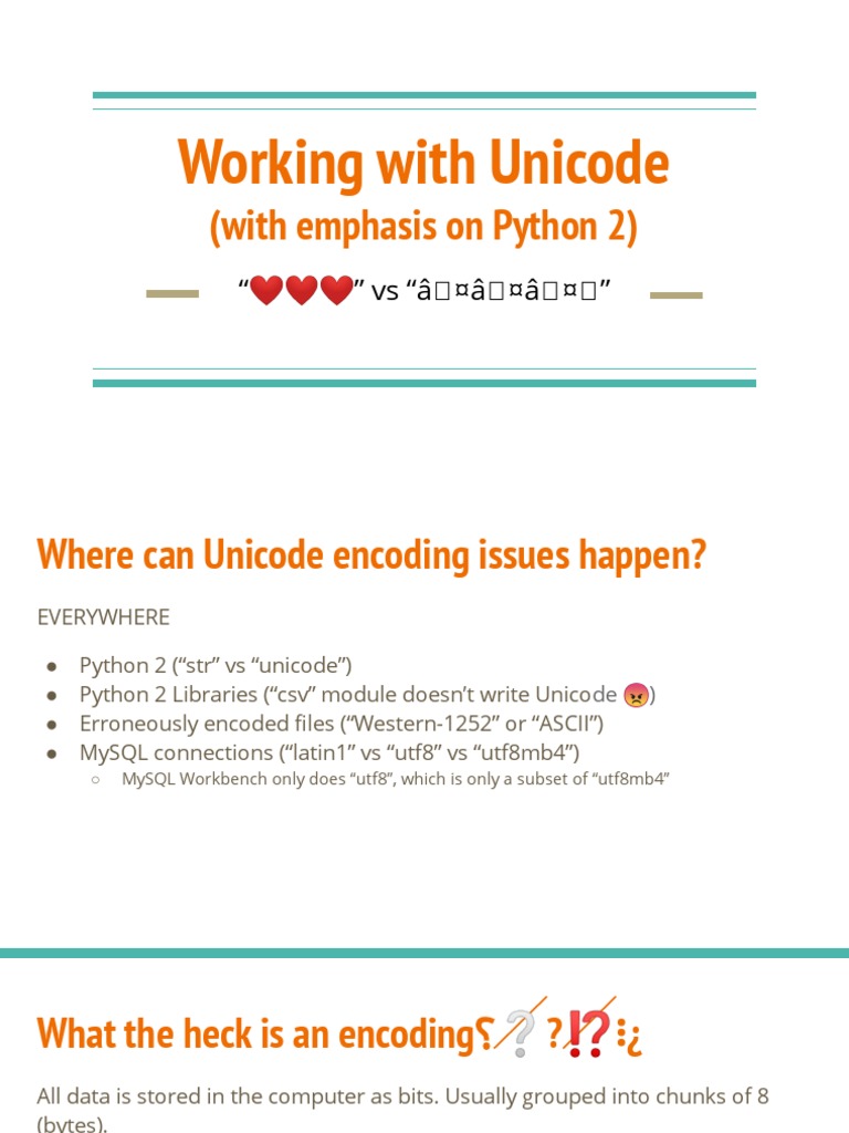 Working With Unicode | PDF | Character Encoding | Digital Typography