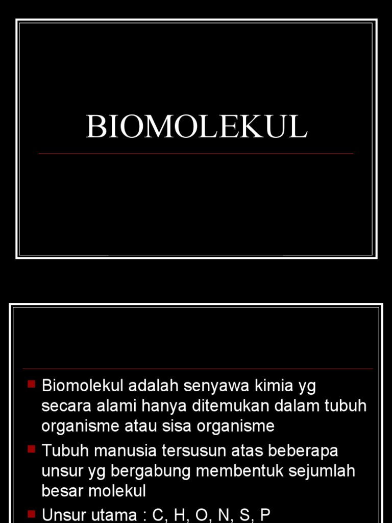BIOMOLEKUL | PDF
