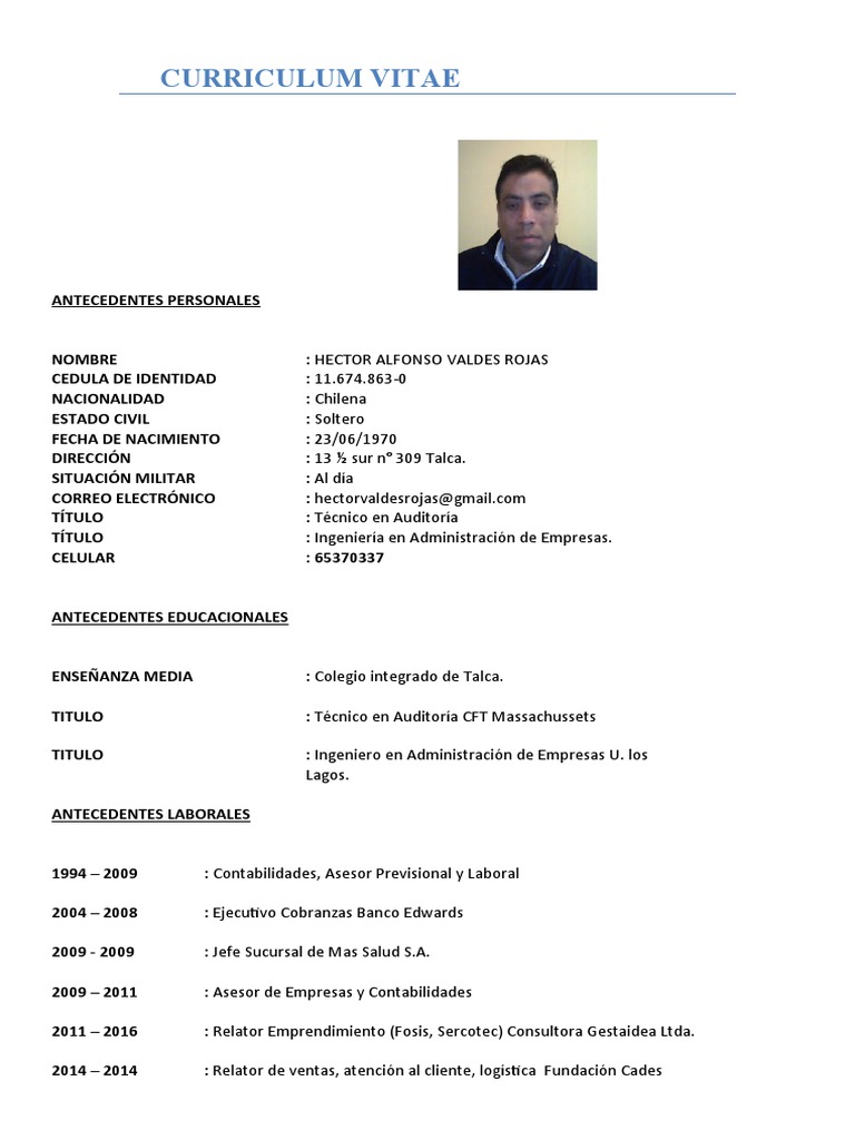 Curriculum HV | PDF | Business | Enseñando y aprendiendo