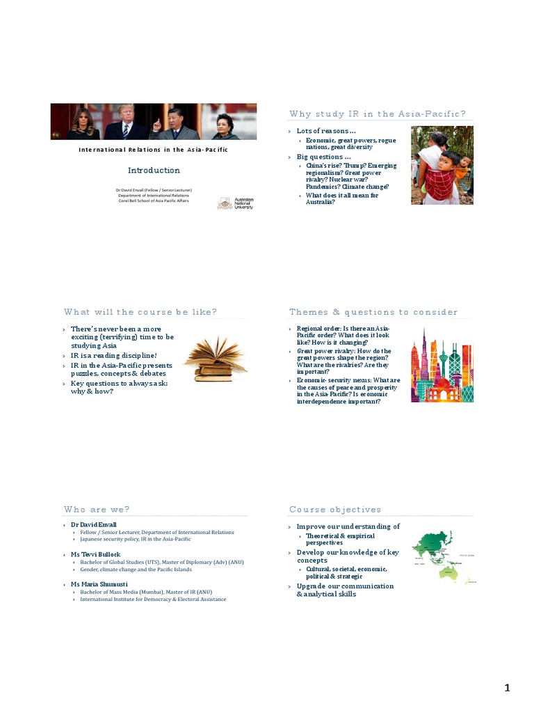 Asia-Pacific International Relations Course Overview | PDF ...