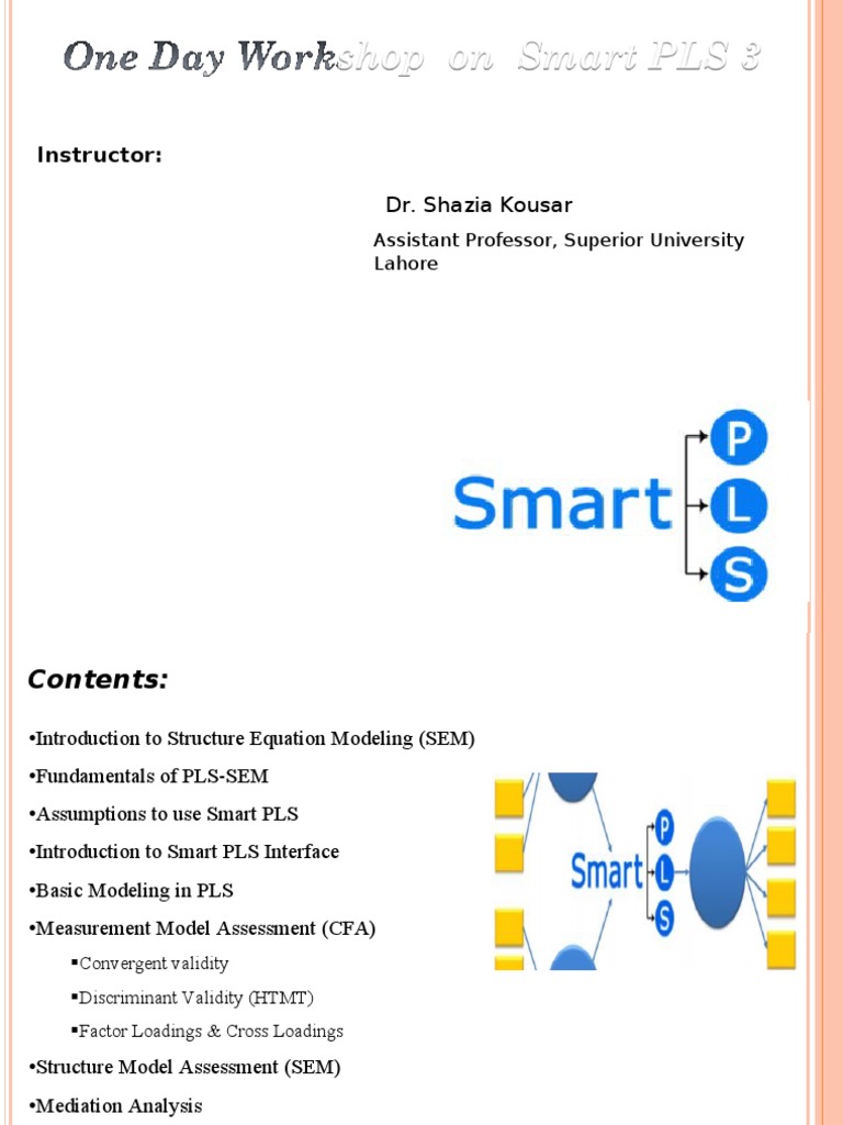 Smart PLS | PDF | Structural Equation Modeling | Factor Analysis