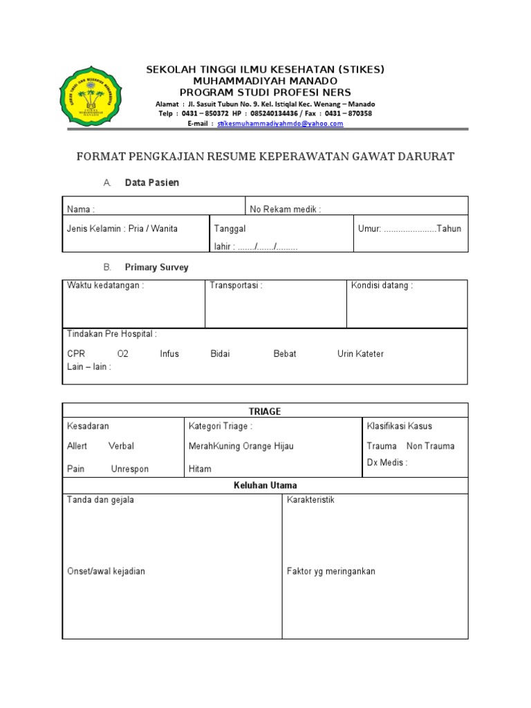 Format Resume Gadar | PDF