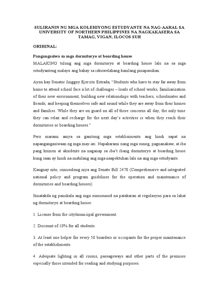 Tengco, Nicole Ahn y | PDF | Dormitory | Living Arrangements