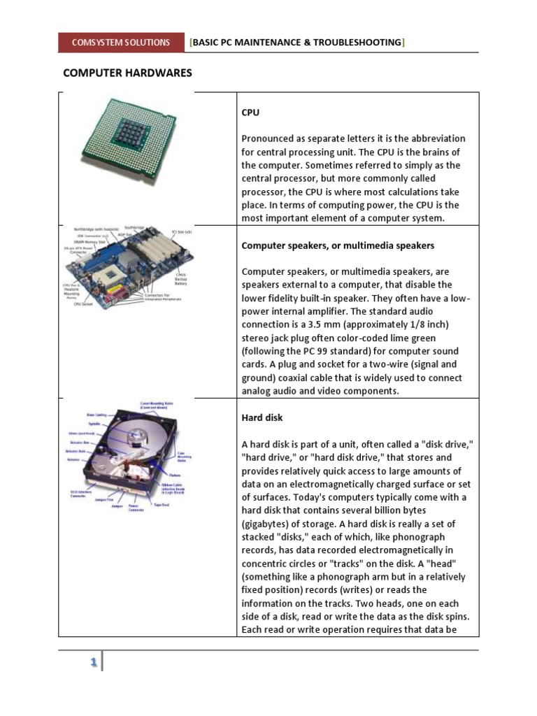 Basic PCMT PDF | PDF | Computer Monitor | Computer Keyboard