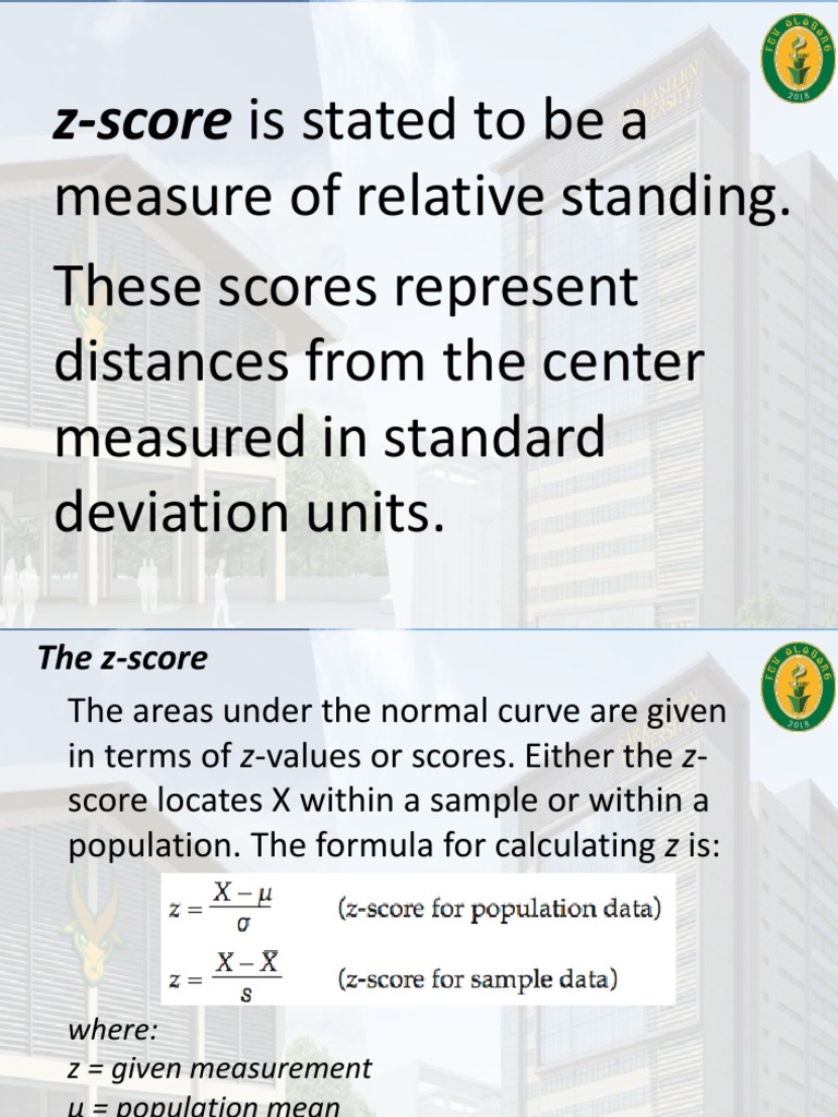 Lesson 2.2 Z-Scores | PDF