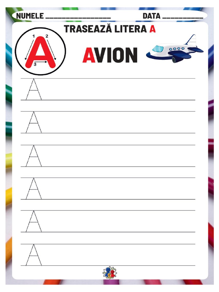 Fise de Lucru - Litere de Tipar PDF | PDF