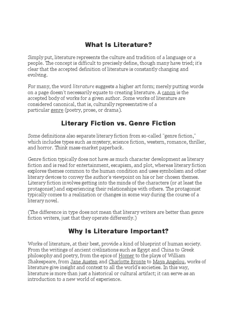 Understanding Literature's Impact and Value | PDF | Genre | Empathy