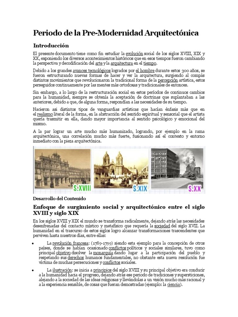 Periodo de La Premodernidad | PDF | Arte abstracto | Era de iluminacion