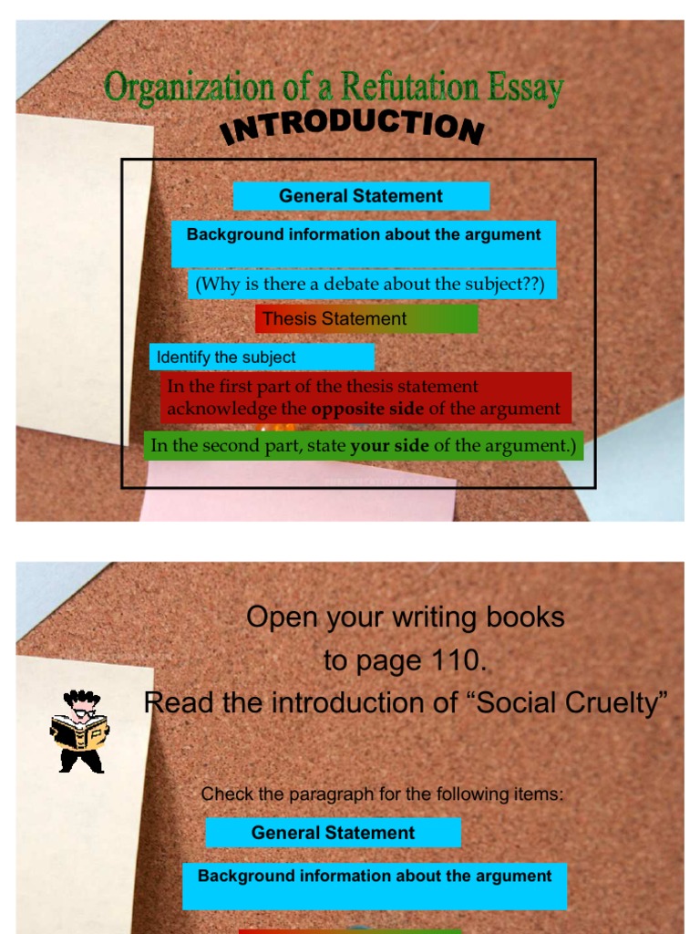 Refutation Essay Organization | PDF | Human Sexuality | Human Reproduction