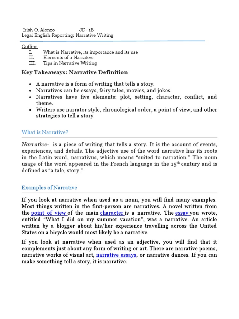 Narrative Classmate | PDF | Narration | Plot (Narrative)