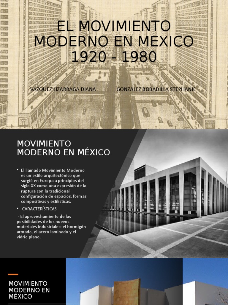 El Movimiento Moderno en Mexico 1920 - 1980 | PDF | México | Nacionalismo