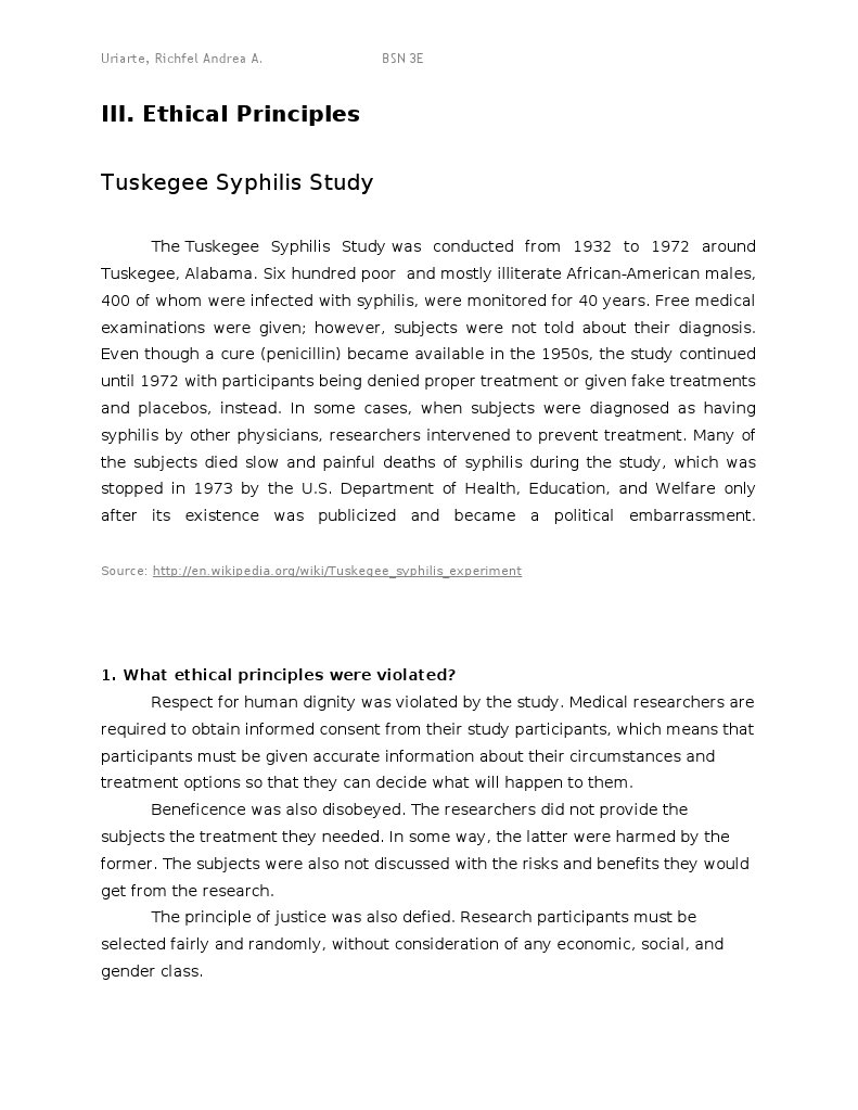 Tuskegee | Download Free PDF | Applied Ethics | Medicine