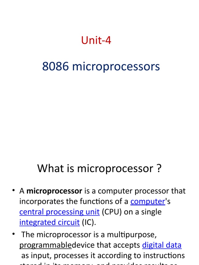The 8086 Essentials Pdf Central Processing Unit Binary Coded Decimal