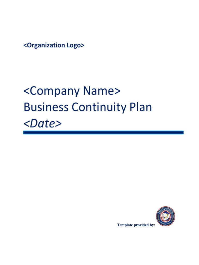 COOP Template Business Continuity PDF | PDF | Hazards | Emergency ...