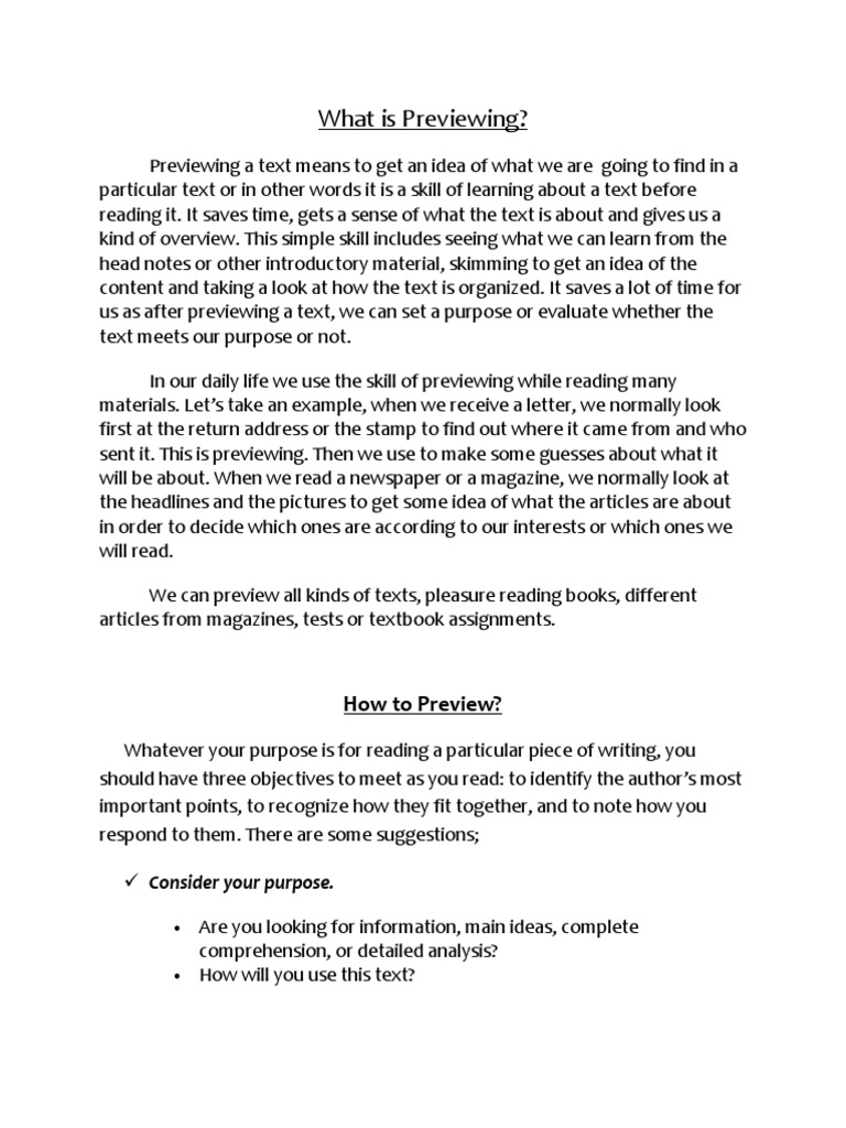 Text Previewing | PDF | Speed Reading | Human Communication