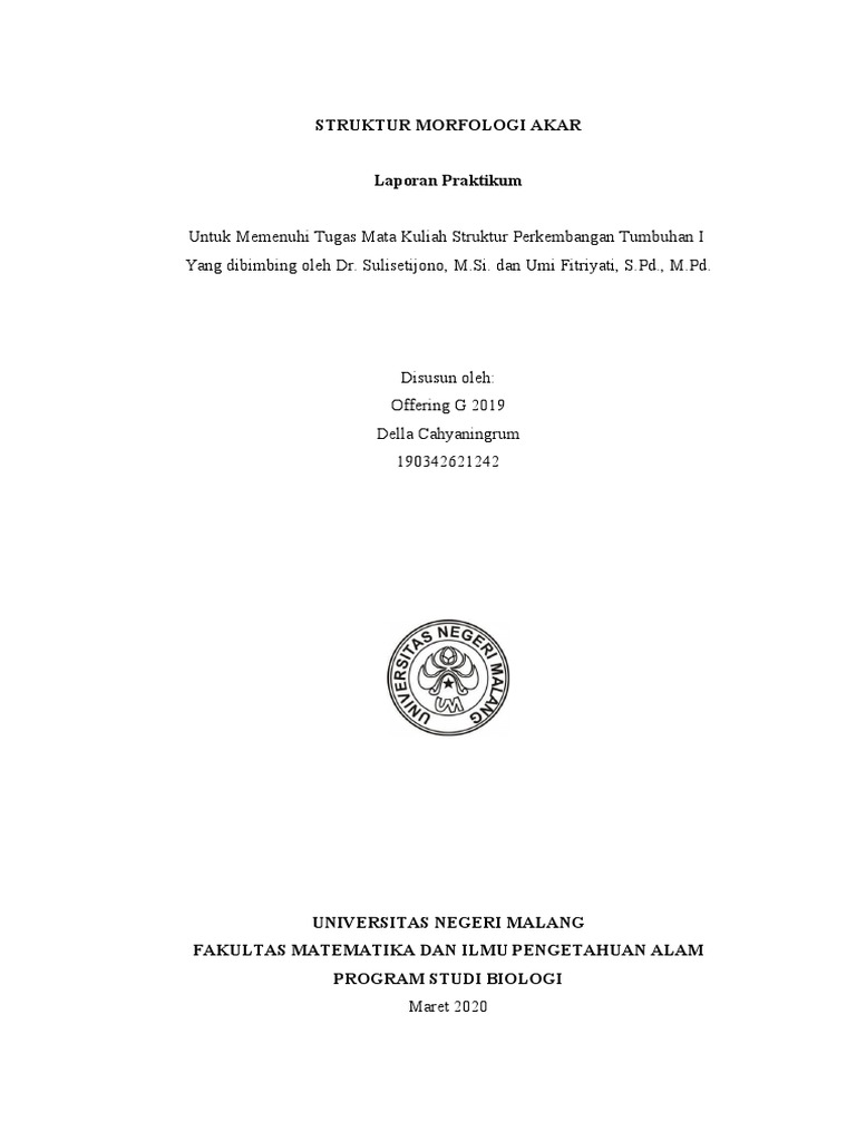 Morfologi dan Fungsi Akar Tumbuhan | PDF | Ilmu Sosial | Griya & Taman