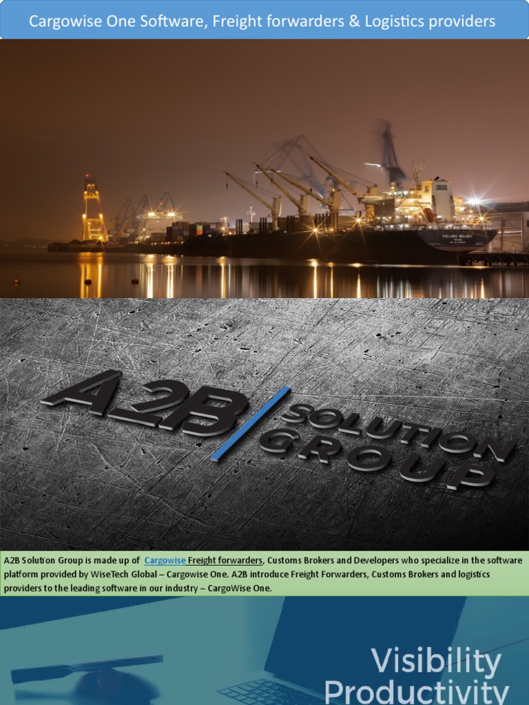 Cargowise One Software, Freight Forwarders & Logistics Providers | PDF