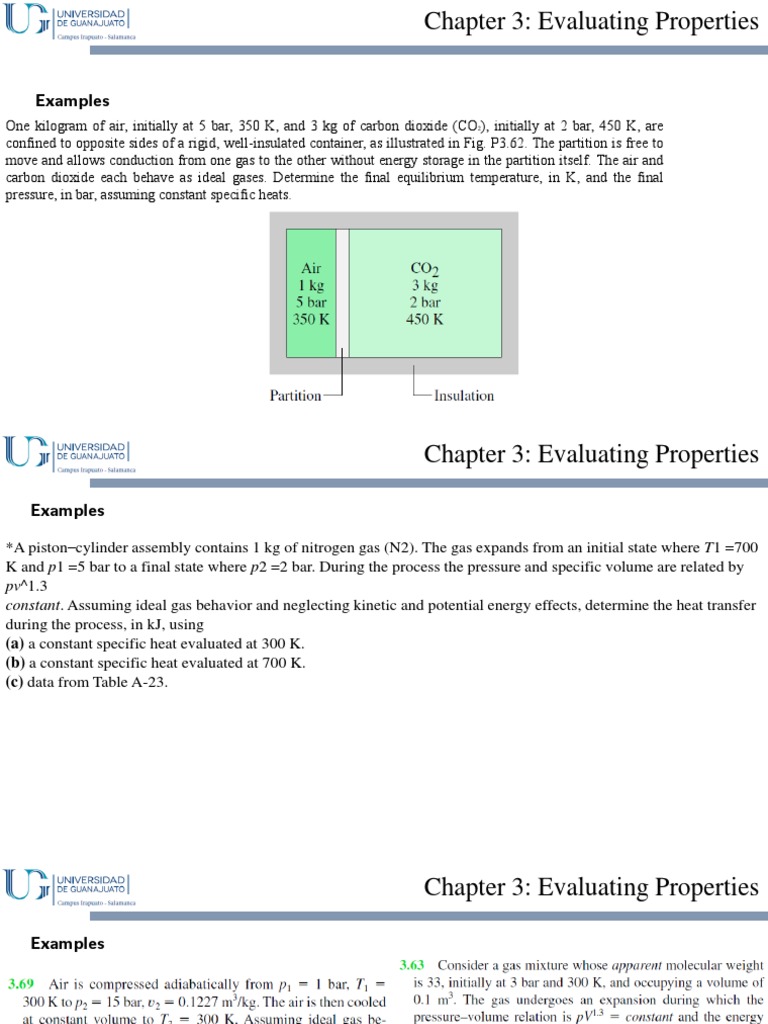Ejemplos Capitulo 3B Termodinámica | PDF | Ciencia y matemáticas