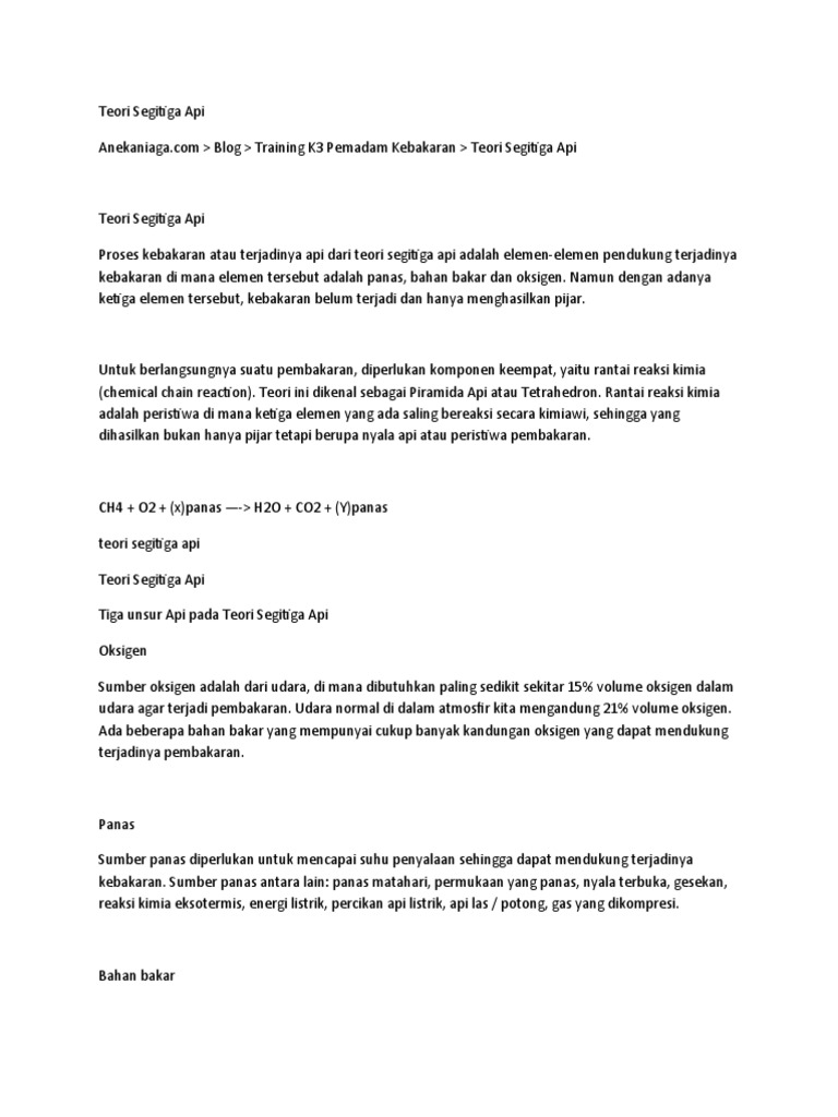 Teori Segitiga API | PDF