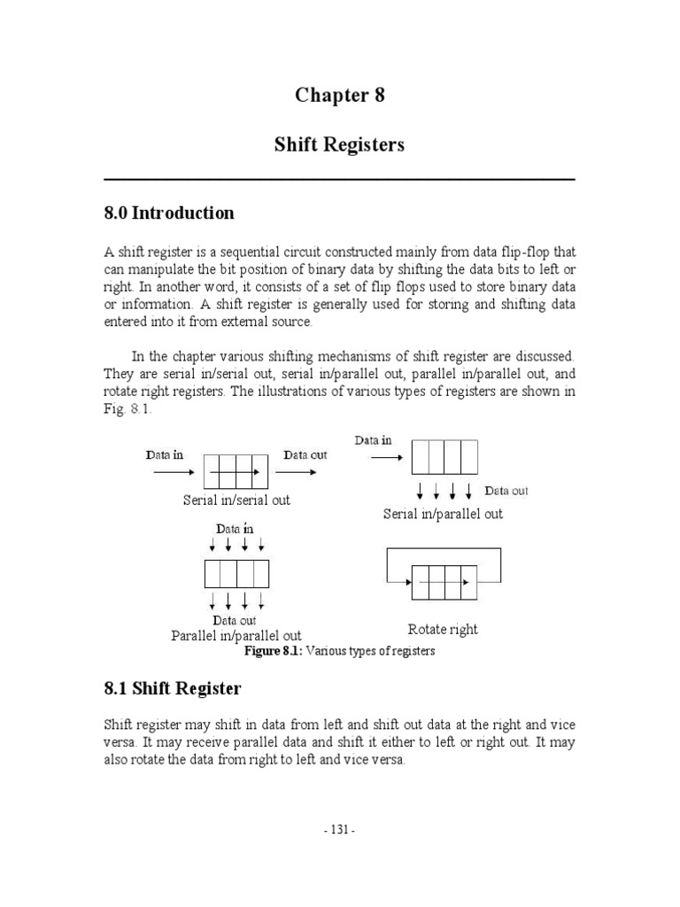08 Shift Register | PDF | Electrical Circuits | Computer Data