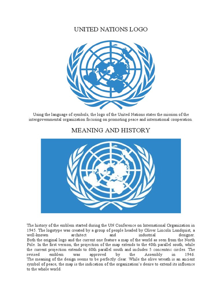 United Nations Logo | PDF | Logos | Typefaces