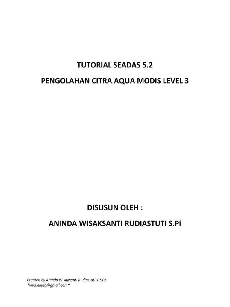 Tutorial Seadas Level3 - Fix | PDF