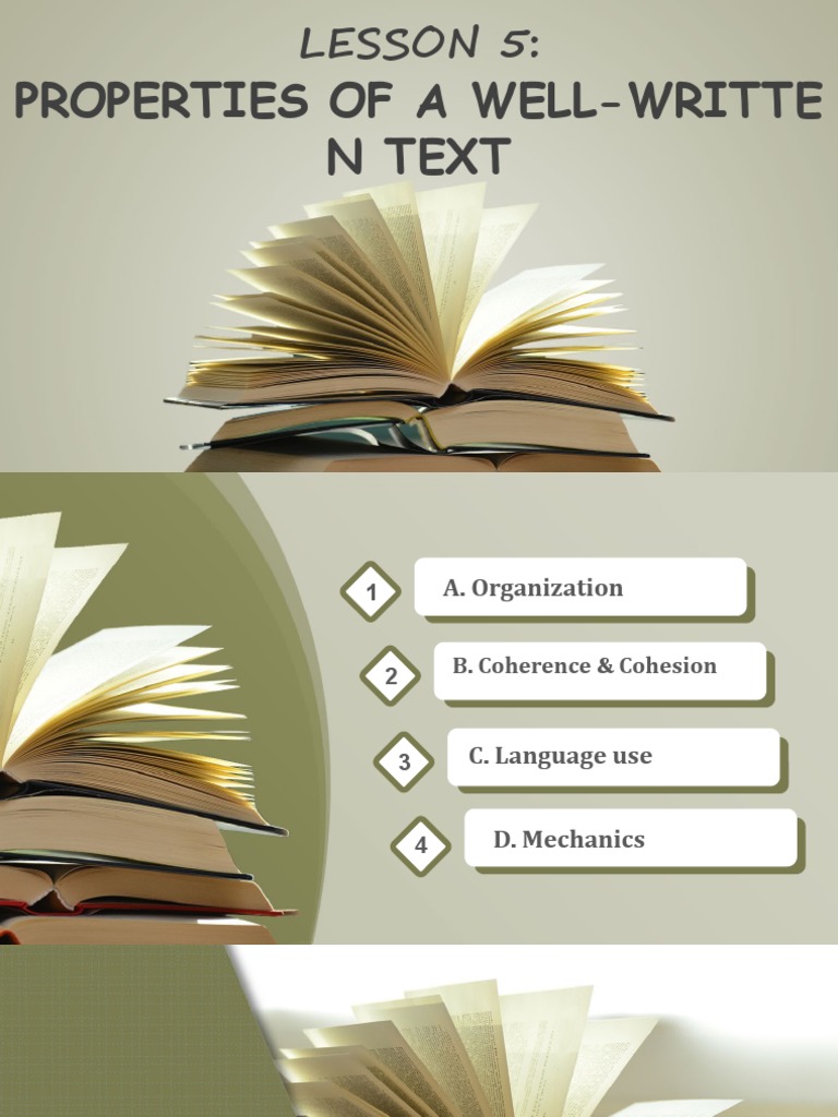Properties of Well-Written Text | PDF | English Language | Aesthetics