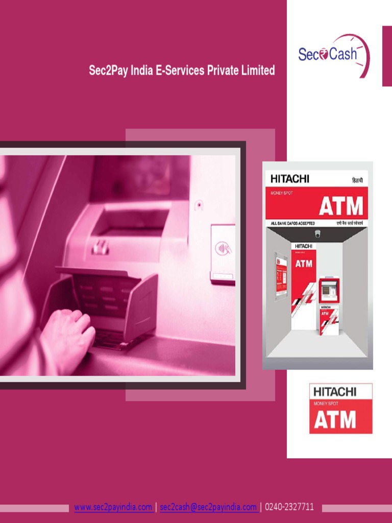 ATM Broucher Hitachi | PDF | Automated Teller Machine | Fee