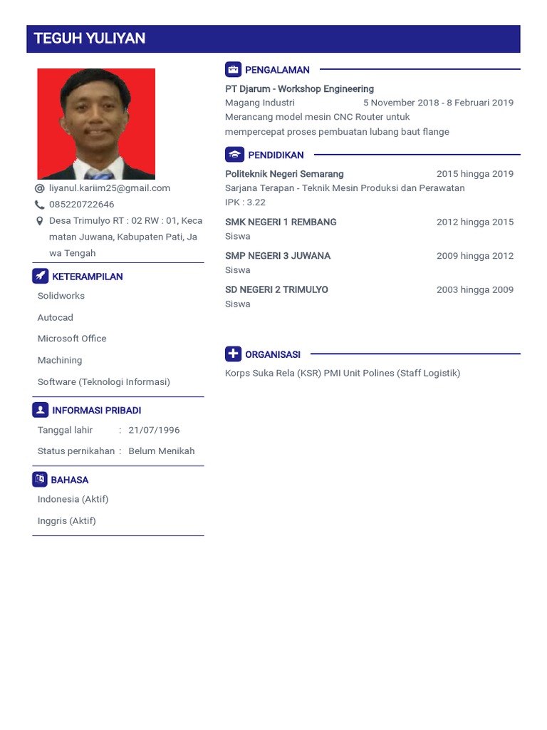 CV Teguh-Yuliyan | PDF
