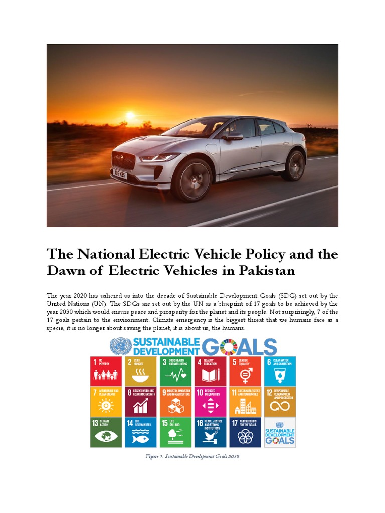 National Electric Vehicle Policy & The Dawn of Electric Vehicles PDF ...