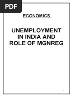 Project About Unemployment in India | PDF | Unemployment | Social Science