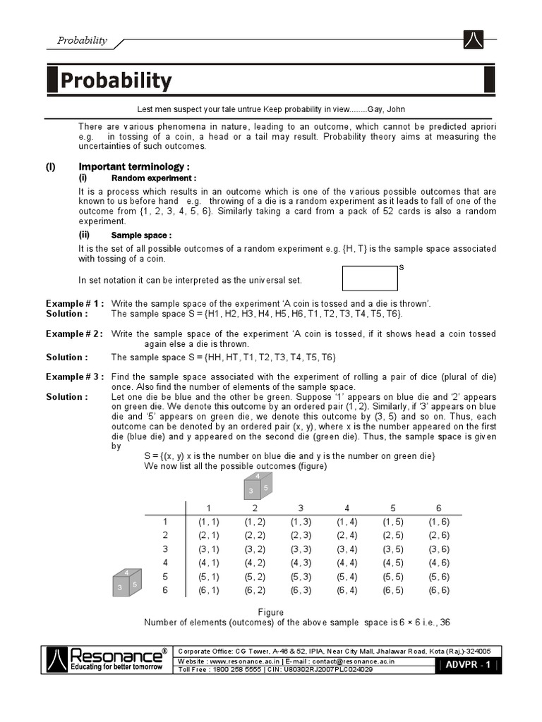 Understanding Probability Concepts | PDF | Probability Theory | Probability