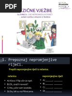 Vjezba Nepromjenjive I Promjenjive Vrste Rijeci | PDF