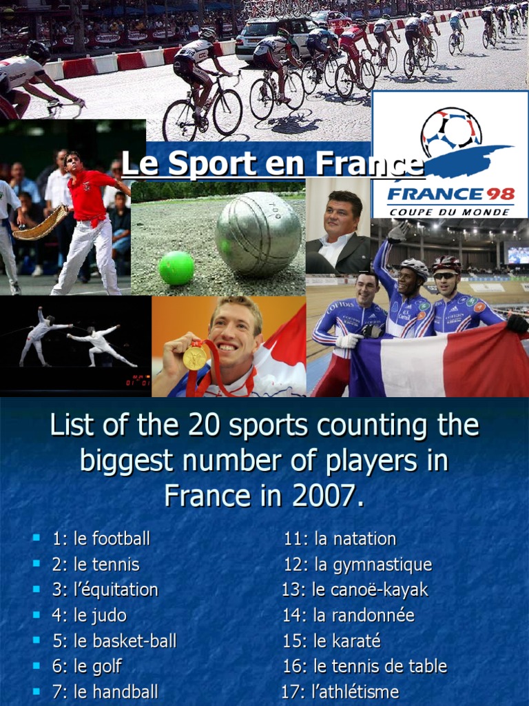Popular Sports in France | PDF | Olympic Games | France
