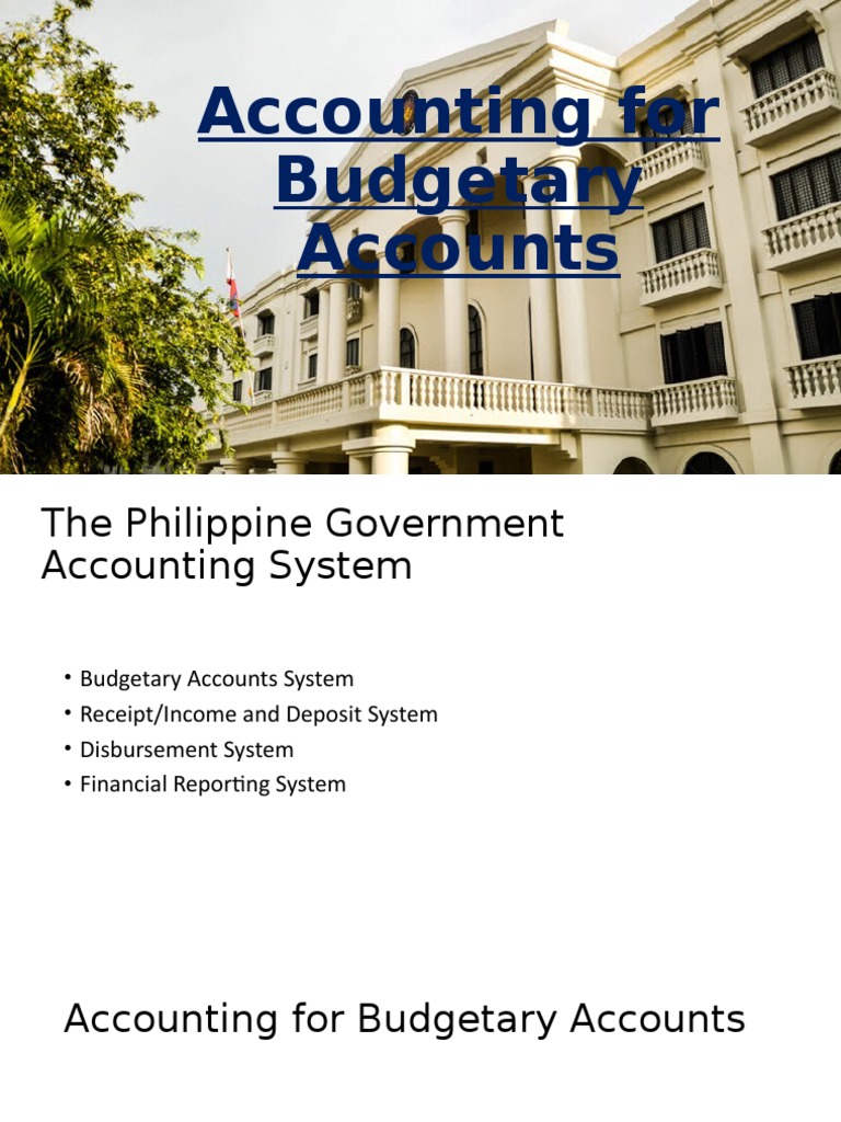 Accounting For Budgetary Accounts Complete | PDF | Appropriations Bill ...