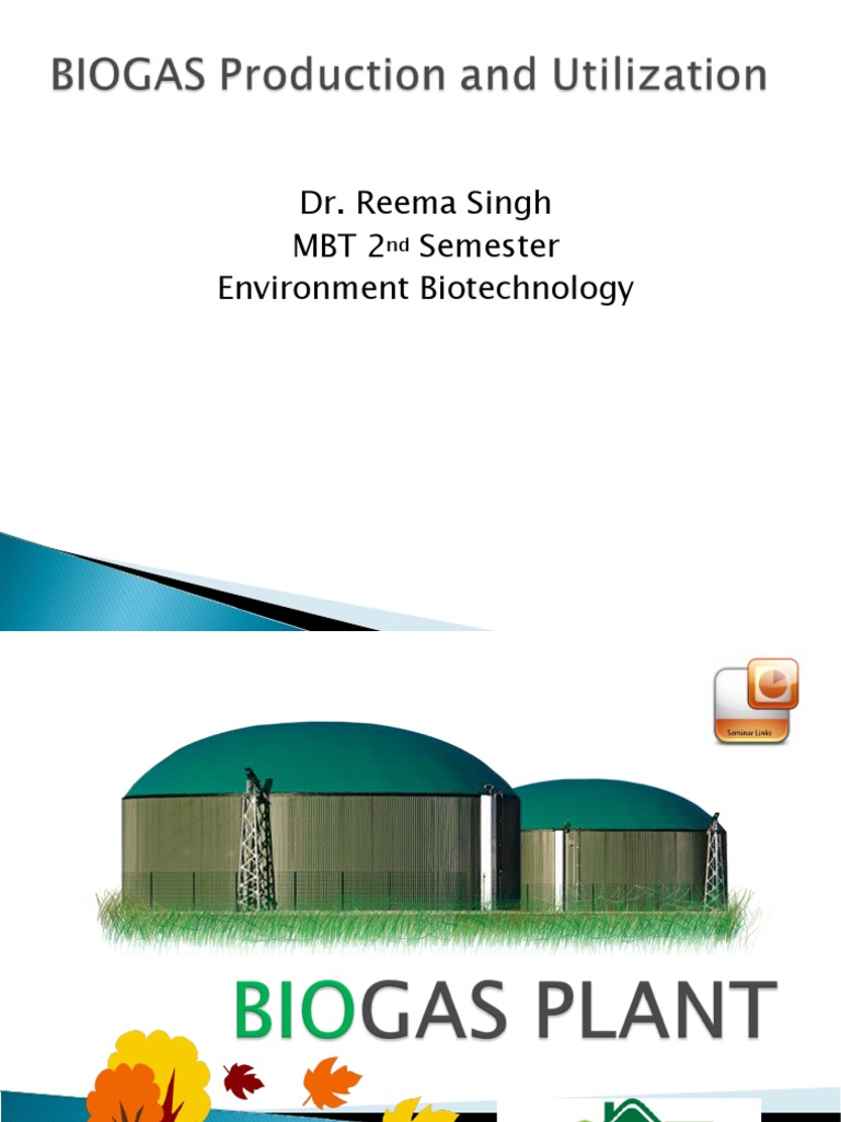 Biogas PPT MBT 2nd Sem | PDF | Biogas | Anaerobic Digestion
