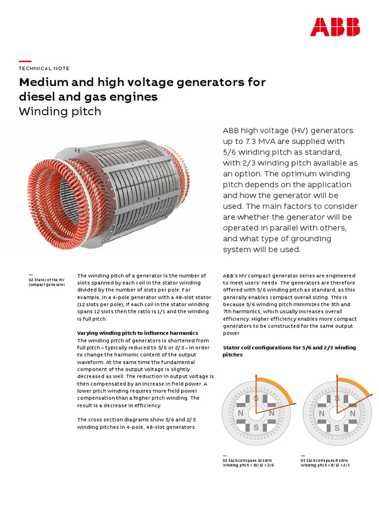 9AKK106138 - Medium and High Voltage Generators For Diesel and Gas ...