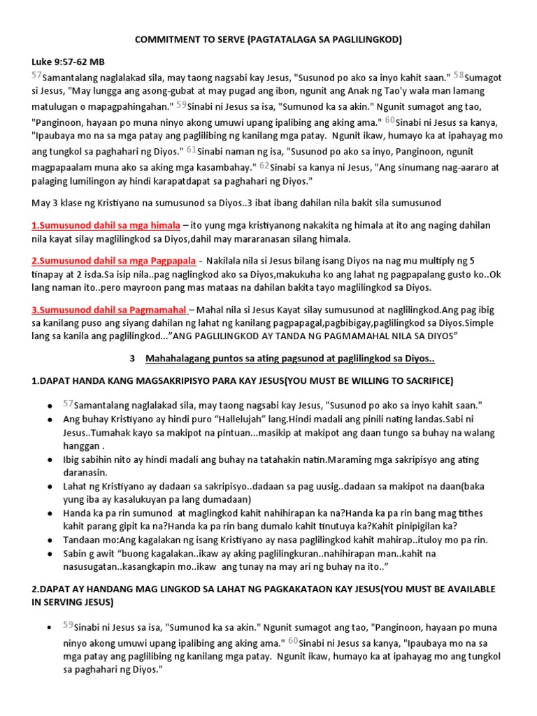 Commitment To Serve | PDF