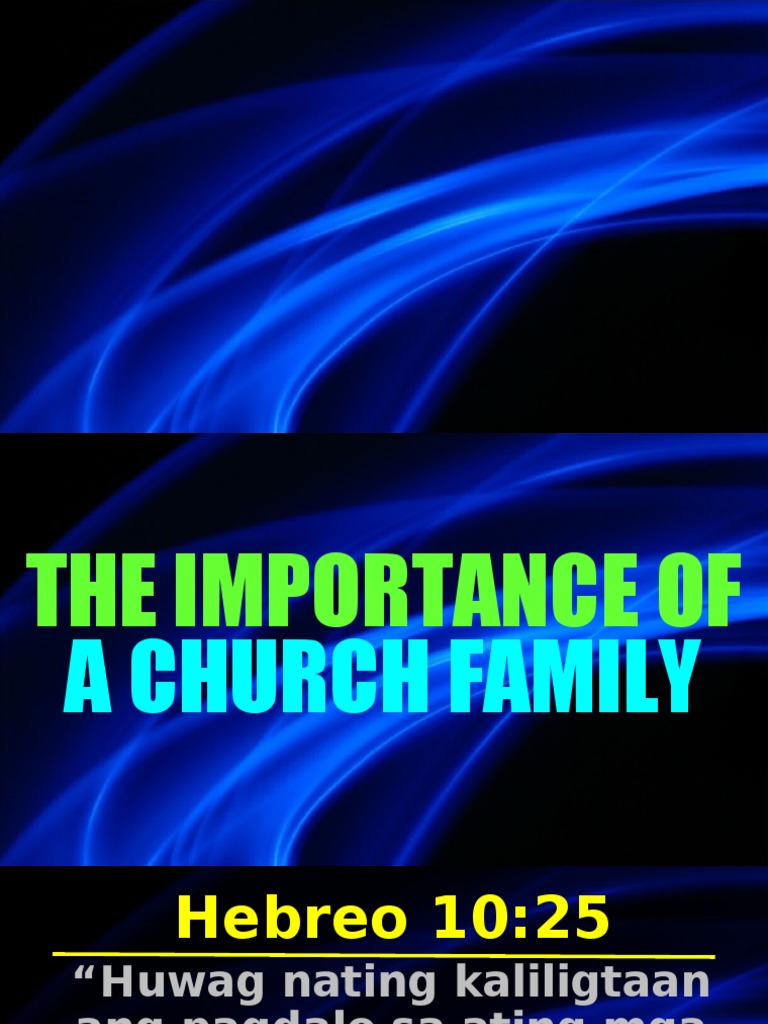 The Importance Of A Church Family Pdf