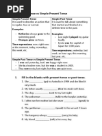 Exercises - Present Simple: (A) Add S / Es / Ies To The Following Verbs ...