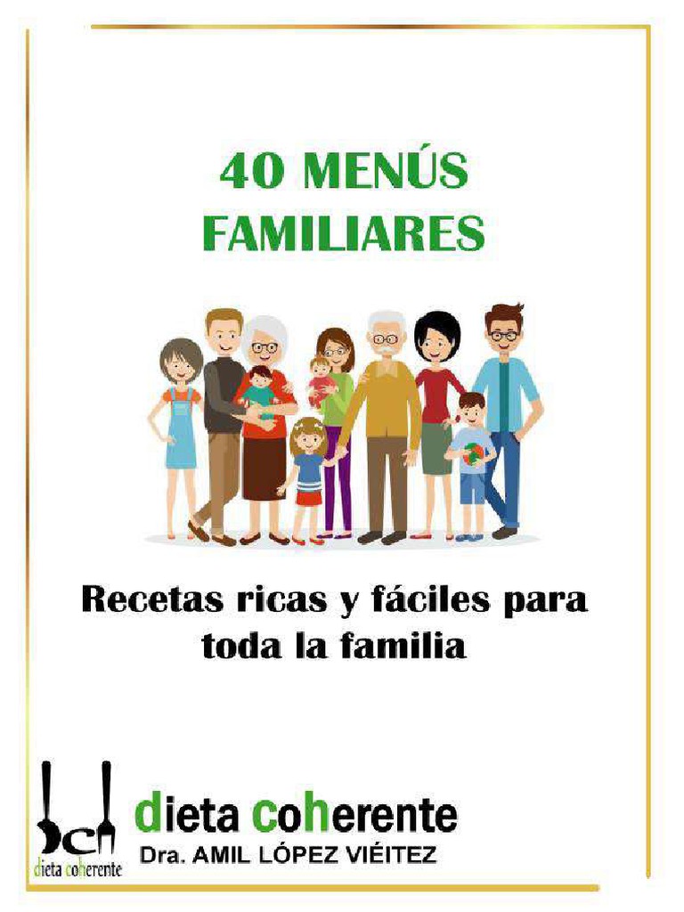 40 Menús Familiares 1 | PDF | Vinagreta | ensalada