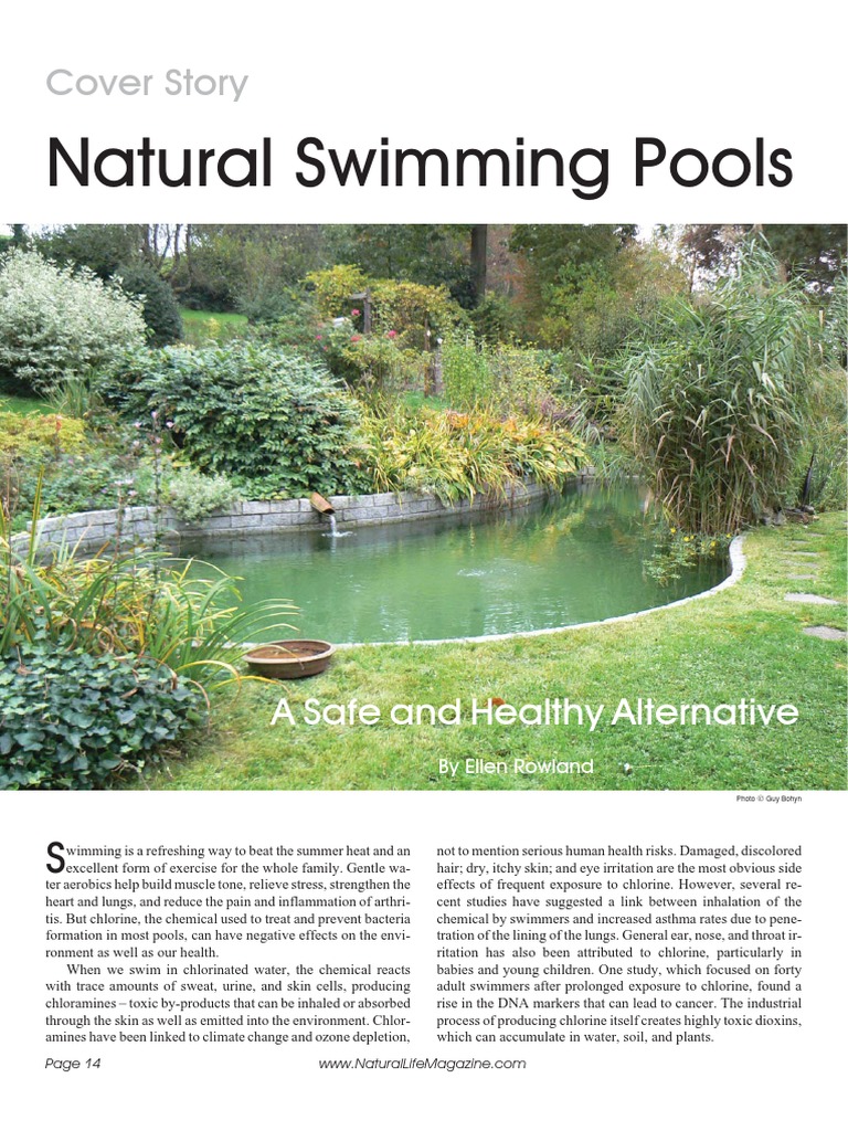 Natural Swimming Pools Natural Life Magazine PDF | PDF | Chlorine ...