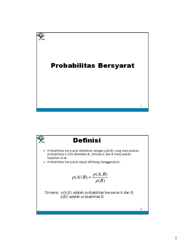 05 Probabilitas Bersyarat | PDF