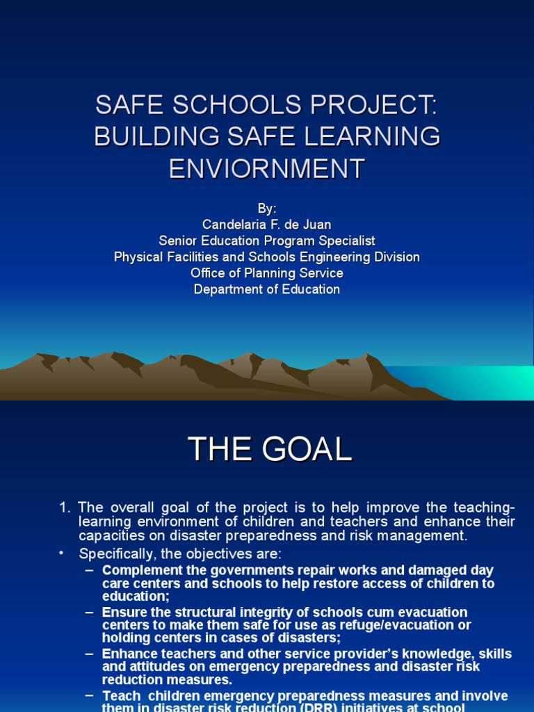 3.5 - Safe Schools Project Building Safe Learning Environment | PDF ...