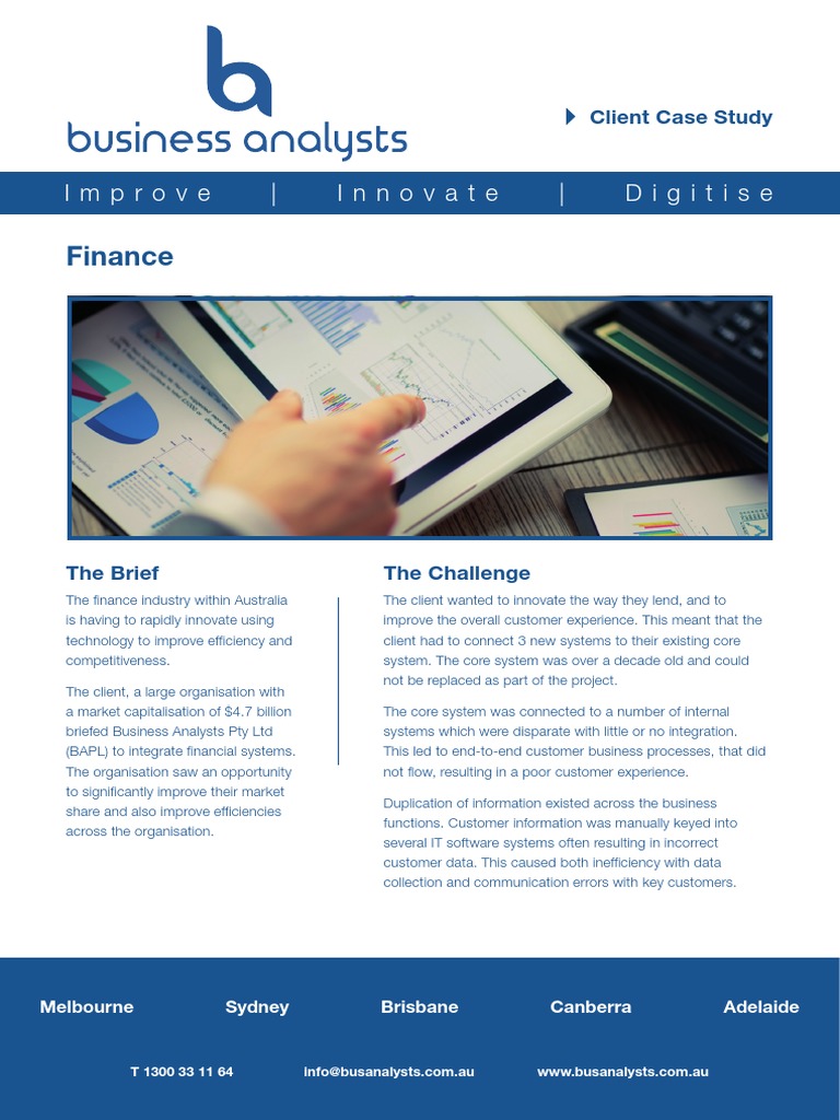 Case Study Finance | PDF | Data Quality | System