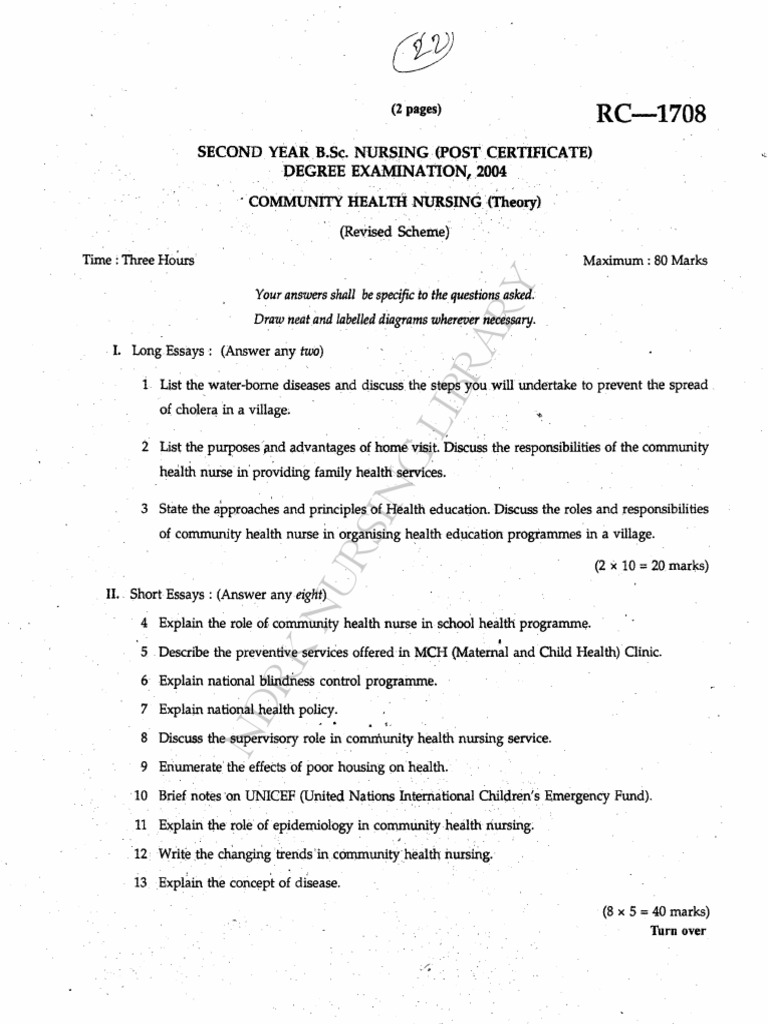 Community Health Nursing | PDF | Public Sphere | Public Health