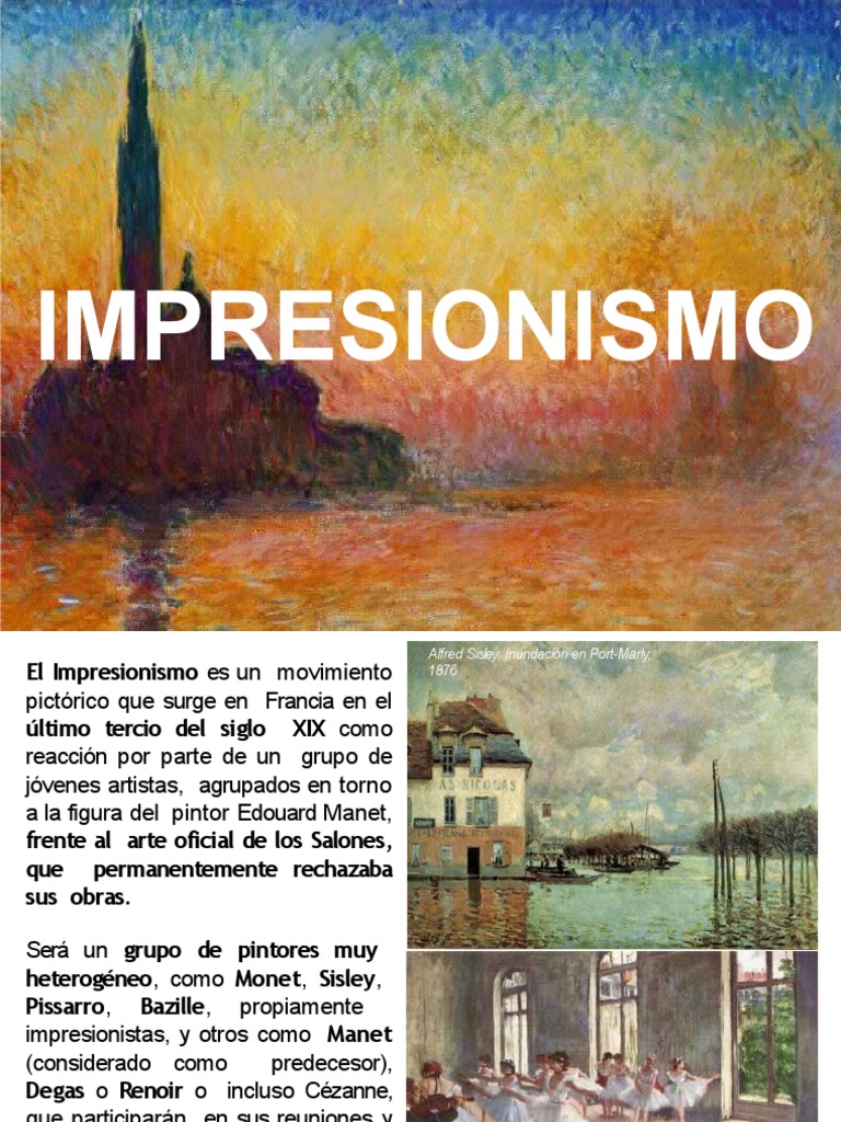 Expo Impresionismo Historia de La Plastica | PDF | Impresionismo | Pierre Auguste Renoir
