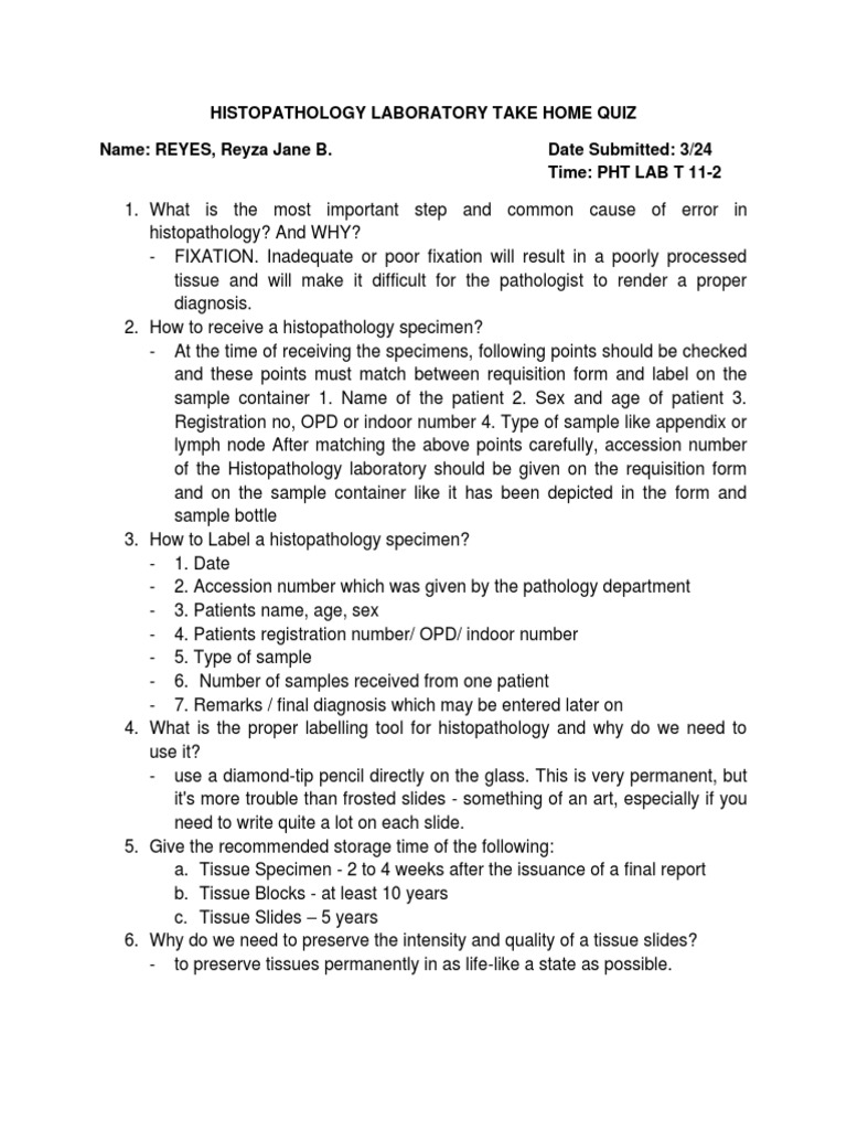 HISTOPATHOLOGY | PDF | Histopathology | Histology