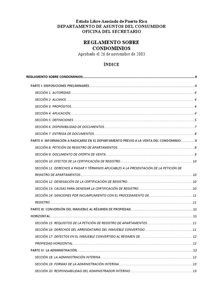 Reglamento de Daco | PDF | Condominio | Presupuesto
