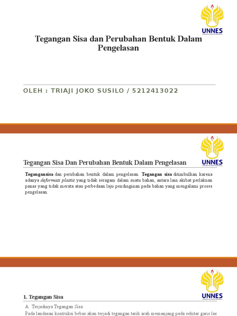 Tegangan Sisa dalam Pengelasan | PDF | Teknologi & Rekayasa